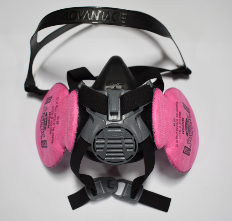 Respirator, MSA Advantage 420 Half Mask complete with Flexi-Filters ...