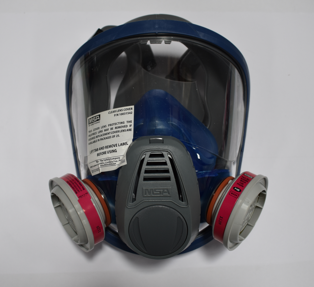 Respirator, MSA Advantage 3200 Full Face complete with P100 Low Profile ...