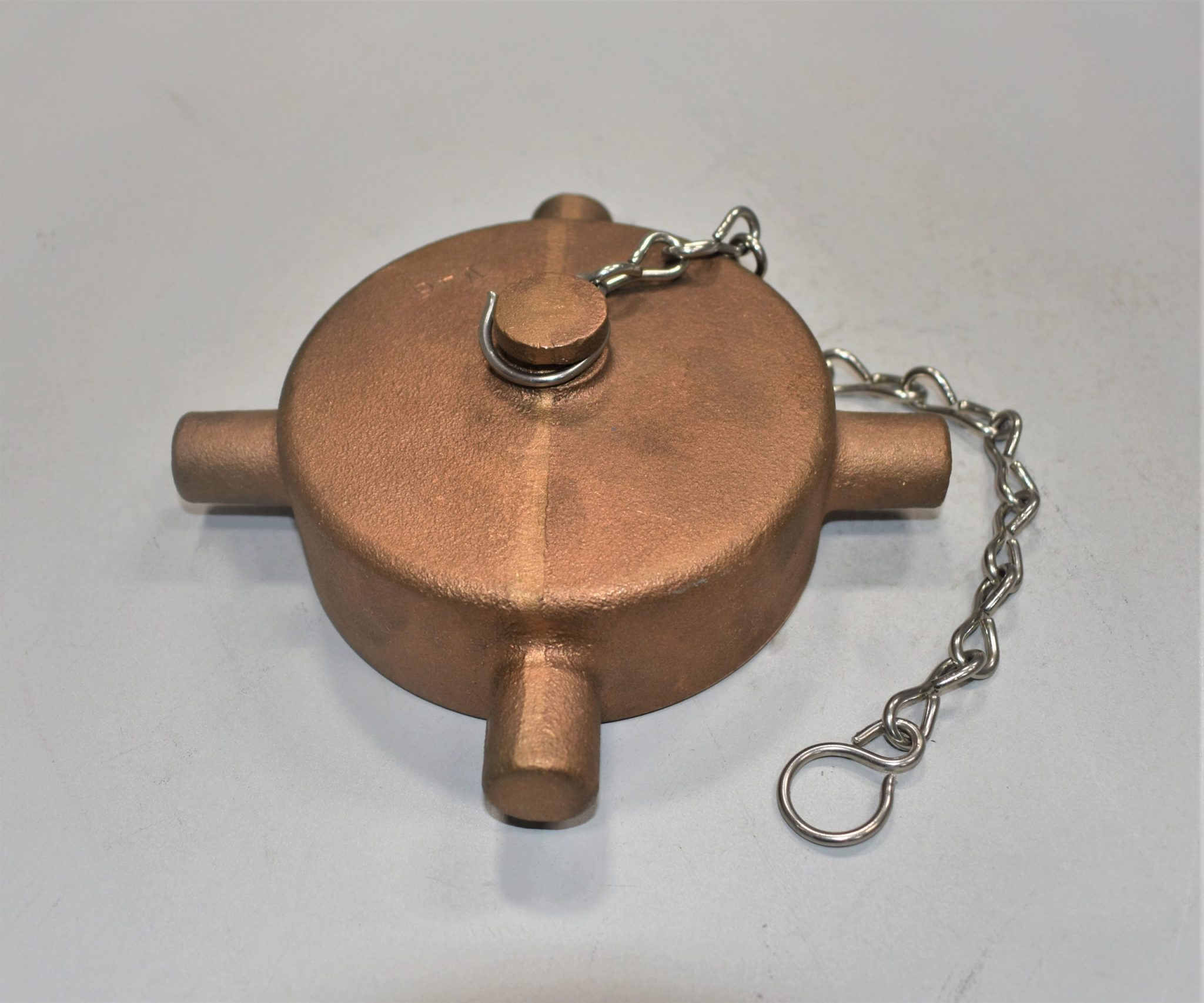 Cap Blank, 4" GM BSRT c/w Nickel Plated Brass Chain, Semi-Polished ...