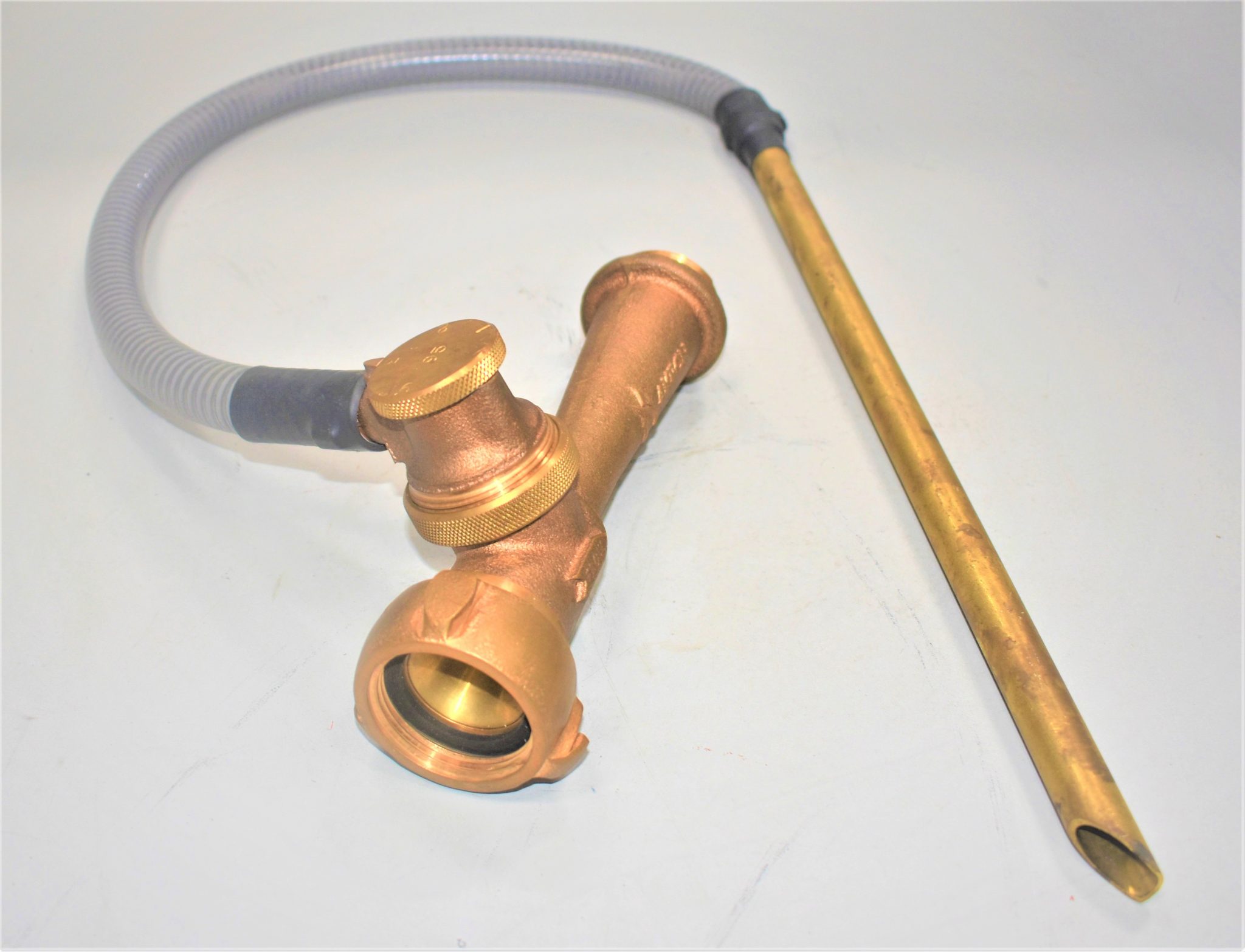 Eductor, In-Line, 95GPM at 150PSI, Inlet 1.5" FNSTcoupling, Outlet 1.5 ...