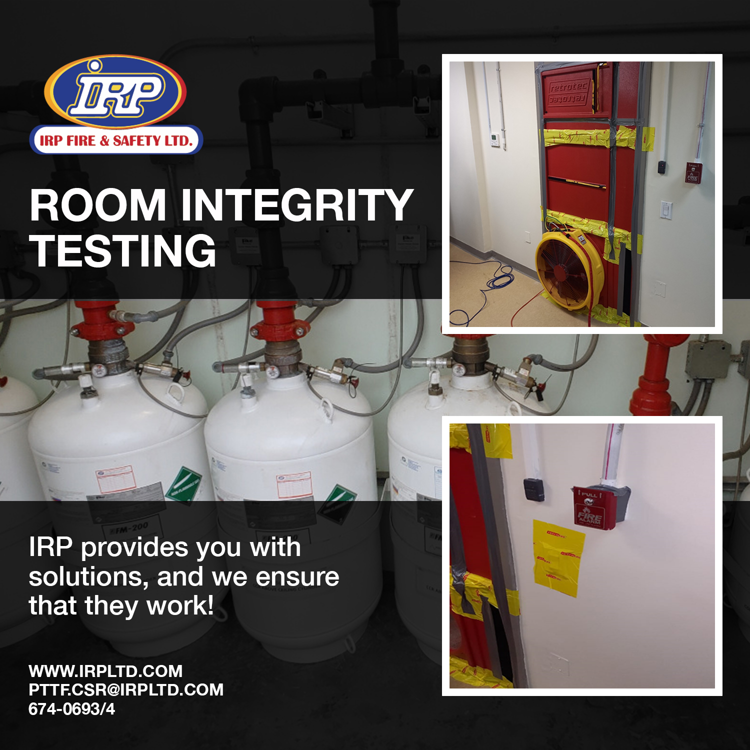 Room Integrity Testing - IRP Fire & Safety Ltd.